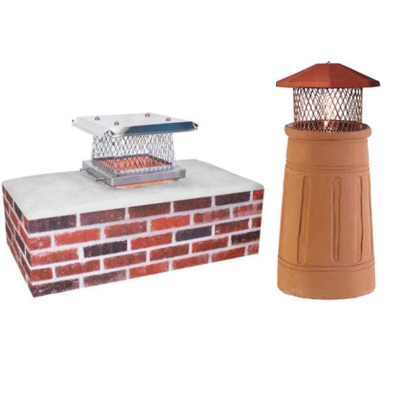 Single-Flue Stainless Steel Chimney Caps