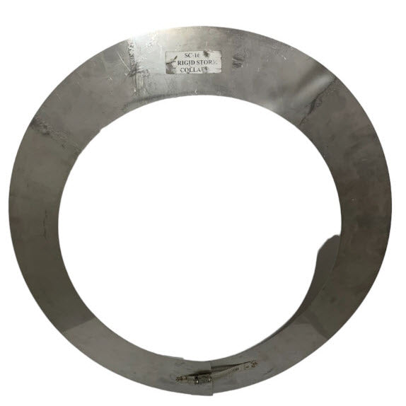 16 in. Stainless Steel Storm Collar - Clearance - Rockford Chimney