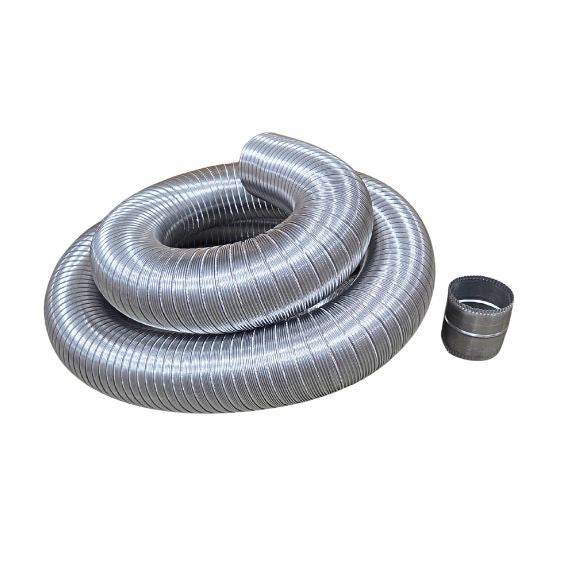 Alum Flex liner 10x4" with 4" Male to Male Coupler - Clearance ...