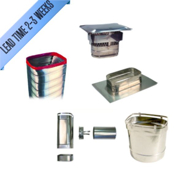 Rectangle Chimney Liner Kits - Rectangle Flex Stainless Steel Liner ...