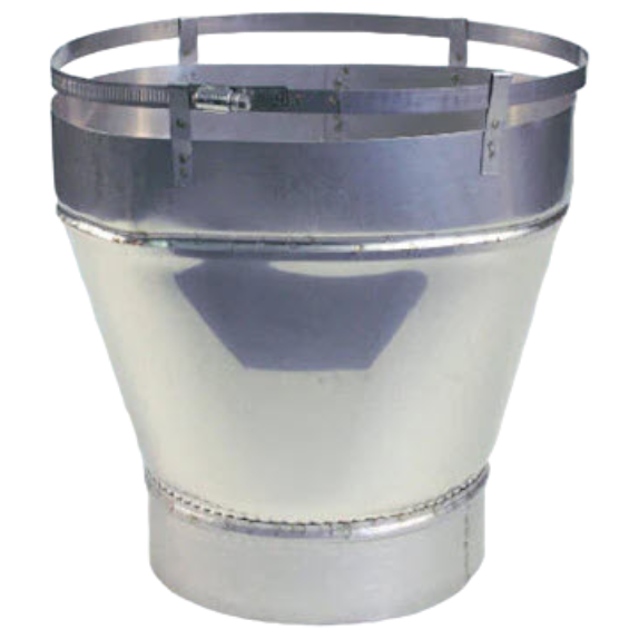 Oval to Round Appliance Connector for Flexible Chimney Liners ...