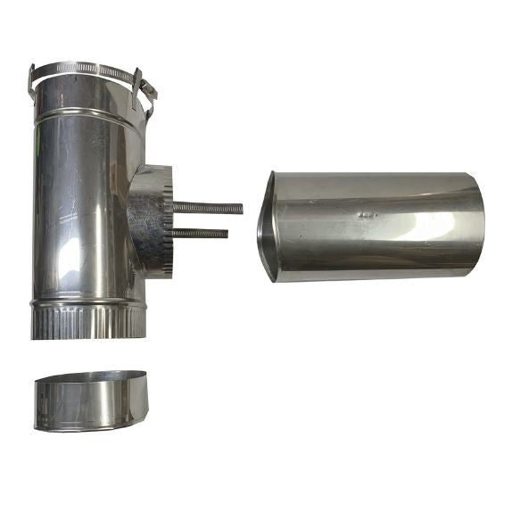 Oval Tee Connector for Oval Flexible Chimney Liners