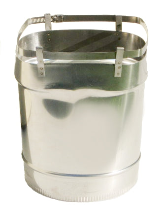 Square to Round Vertical Appliance Connector - Rockford Chimney