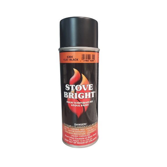 Stove Bright Flat Black High Temp Spray Paint - Rockford Chimney