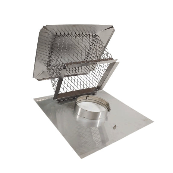 Deluxe Flat Top Plate with Chimney Cap for Flexible Chimney Liners ...
