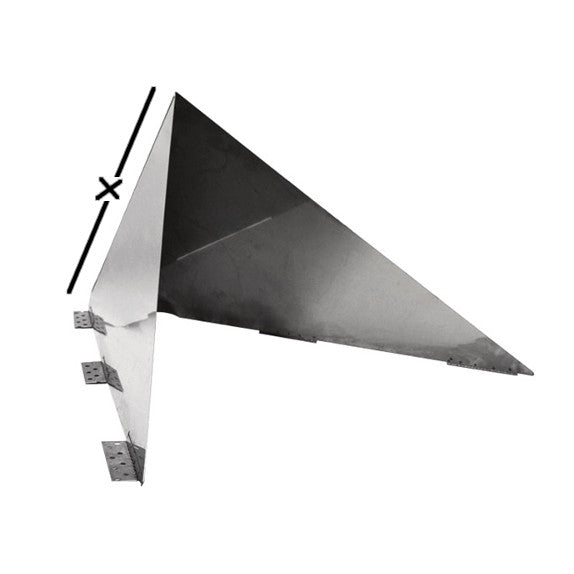 Snow Wedge for Chimney Pipe Roof Install - For Class A Chimneys ...