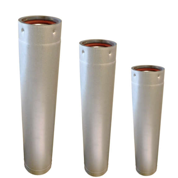 Pellet Vent Pipe - 304L Inner / Galvalume Unpainted Outer Pipe
