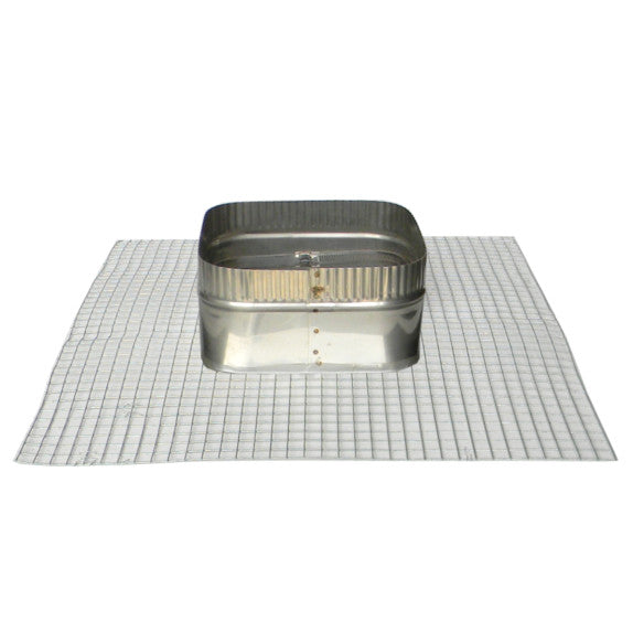Square Mesh Bottom Plate for Fireplace and Flex Liner Connection ...