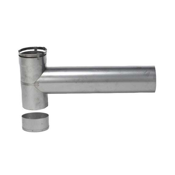 5 in. Standard Tee with 22 in. Snout and Tee Cap - Rockford Chimney